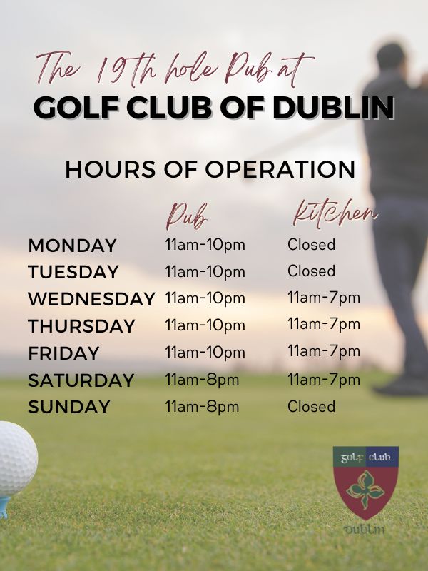 The 19th Hole Pub at The Golf Club of Dublin - Golf Club of Dublin