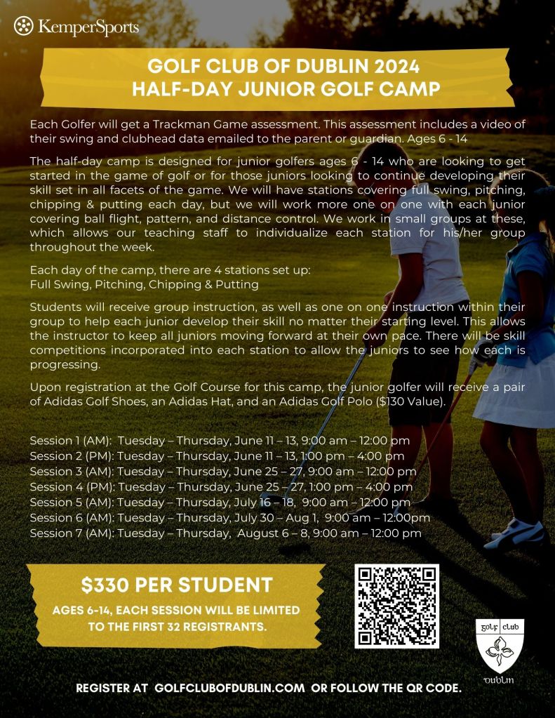 Junior Golf Programs - Golf Club of Dublin